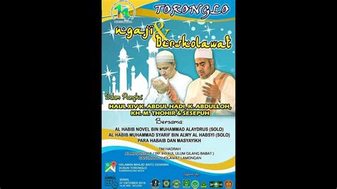 LIVE STREAMING TORONGLO MODO BERSHOLAWAT BERSAMA HABIB NOVEL HABIB