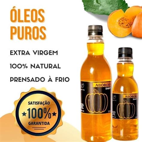 Óleo de Semente de Abobora Azeite Puro 100 Natural 500ml 2 unidades no