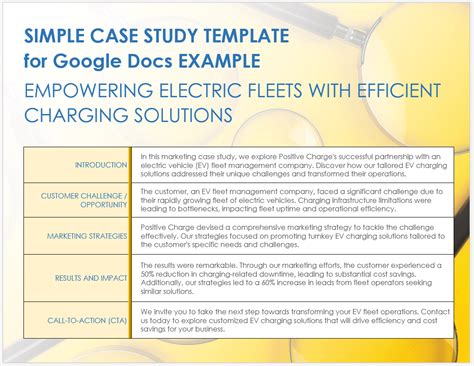 Free Google Doc Case Study Templates Smartsheet