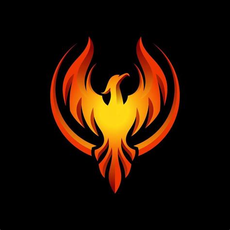 plantilla de vector de diseño de logotipo abstracto de pájaro de fuego