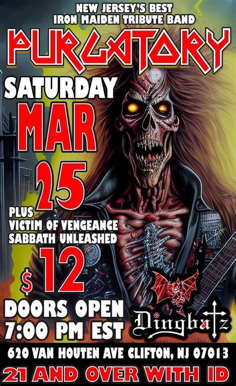 Purgatory Iron Maiden Victim Of Vengeance Judas Priest Sabbath