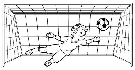Desenhos De Goleiro Para Colorir Bora Colorir