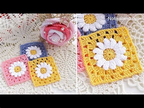 Flower Granny Square Free Crochet Pattern Atelier Yuwa Ciao Jp