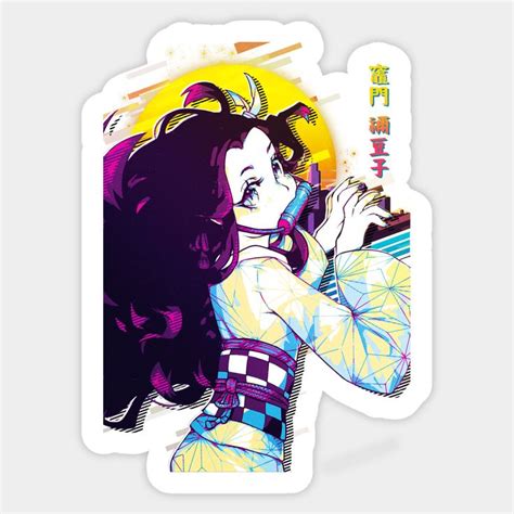 Kimetsu No Yaiba Nezuko Kamado By My80sretro Stickers Anime Stickers