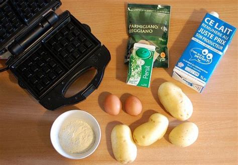 Gaufres salées aux pommes de terre parmesan et persil recette