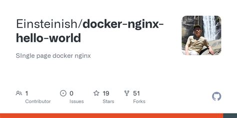 github einsteinish docker nginx hello world single page docker nginx