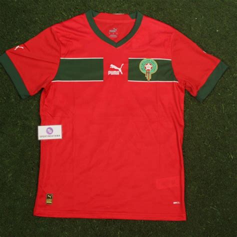 Jual Jersey Marocco Home World Cup 2022 2023 Baju Bola Maroko World