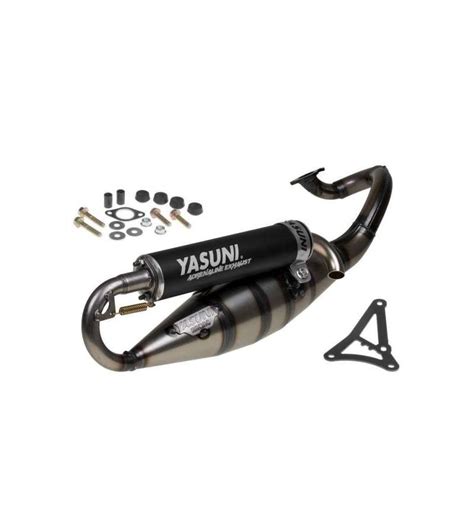 TUBO DE ESCAPE YAMAHA AEROX 50 JOG RR 50 COLA NEGRO ANODIZADO R