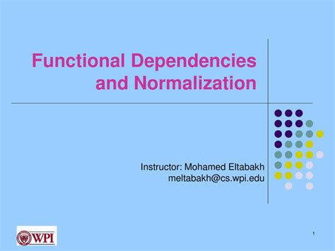functional dependencies and normalization ppt download