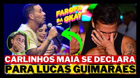NOTÍCIA LUCAS GUIMARÃES CHORA HOMENAGEM DE CARLINHOS MAIA NA