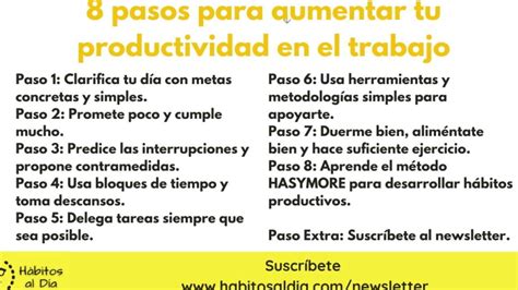 Consejos Para Aumentar Tu Productividad En El Trabajo