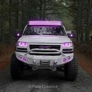 White Lifted Truck With Led Lights Delphine Newcomb