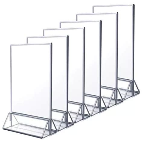 Porta Letreros Acrílicos Transparentes De 5x7 Pulgadas MercadoLibre