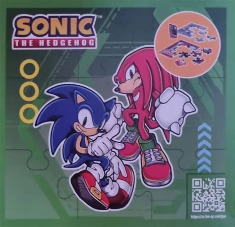 Mcdonalds Happy Meal Sonic The Hedgehog Toy Sonic And Knuckles Puzzle
