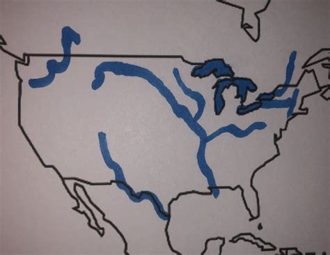 Map Quiz Rivers And Lakes American History Horky Diagram