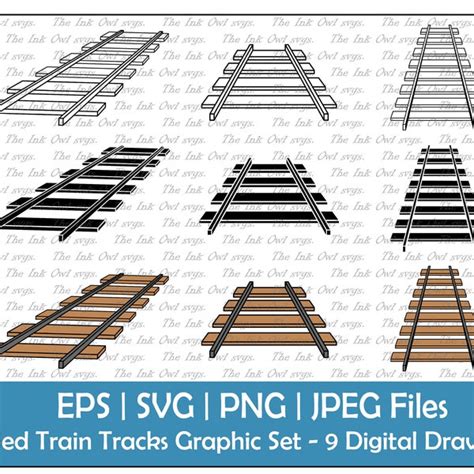 Railroad Tracks Svg Etsy
