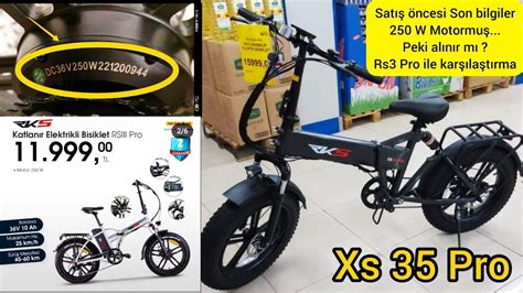 BİM RKS Xs35 Pro 250 W Motor ile ilgili son bilgiler Rs3 pro ile