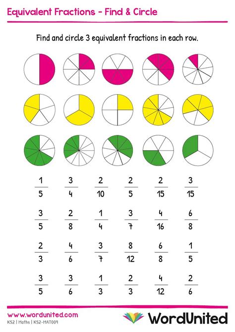 Match The Equivalent Fractions