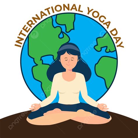 International Yoga Day Vector Hd Images Hand Drawn International Day