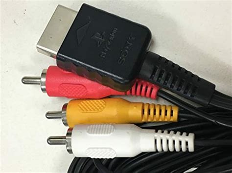Genuine Sony OEM RCA AV Audio Video Cable For PlayStation PS1 PS2 PS3