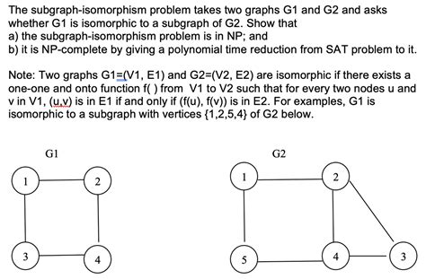 answered the subgraph isomorphism problem takes… bartleby