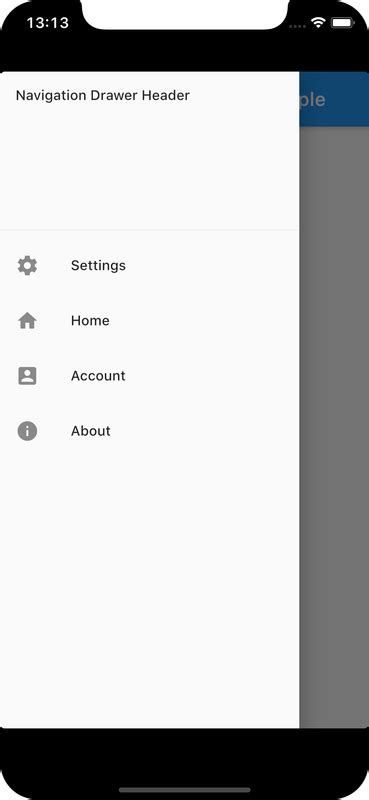 creating responsive flutter application using material design a make navigation drawer in