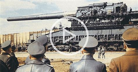 Firing The Biggest Gun Of WWII The 80cm Railway Gun Schwerer Gustav
