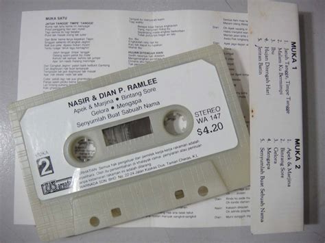 1603 Cassette Kaset Melayu NASIR DIAN P RAMLEE Vol 2 Hobbies