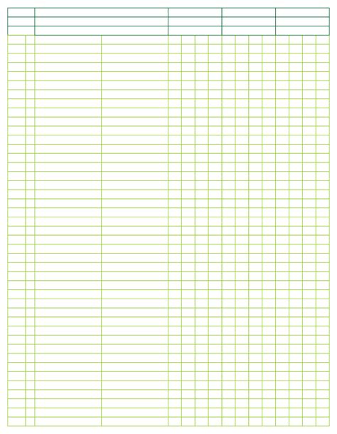 Column Spreadsheet Free Pdf Printables Printablee