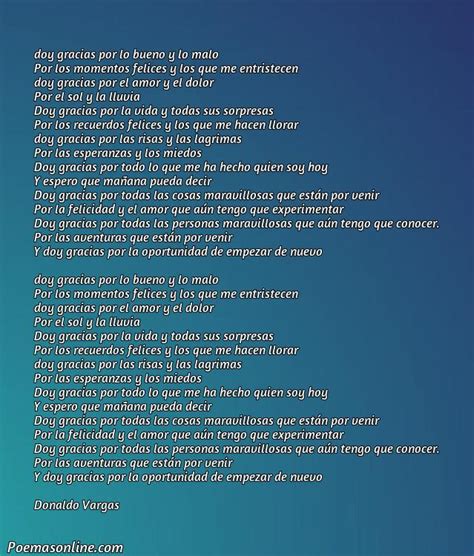 Cinco Poemas Famoso Sobre Las Gracias Poemas Online