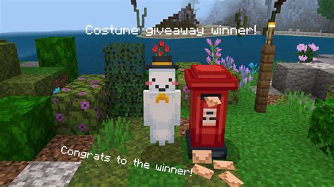Hive Costume Giveaway Winner Gifting Proof Minecraft Bedrock