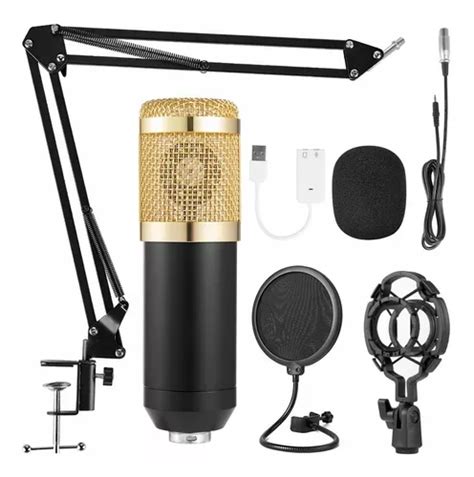 Kit De Micrófono Cardioide Condensador Bm 800 Profesional Envío gratis