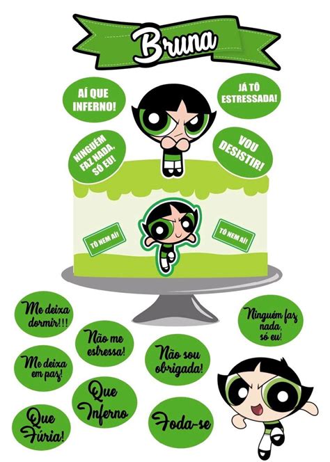 Topo De Bolo Meninas Super Poderosas Docinho Personalizado Elo Porn