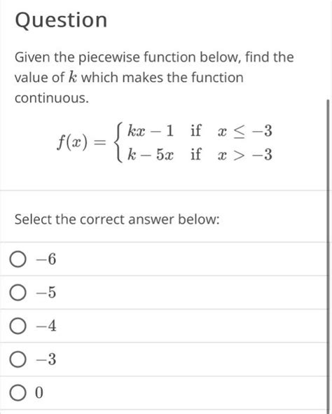 [solved] given the piecewise function below find the valu
