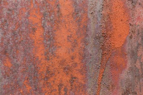 Antigua Hoja Del Muro De Metal Oxidada De Hierro Cubierta De Moho Con