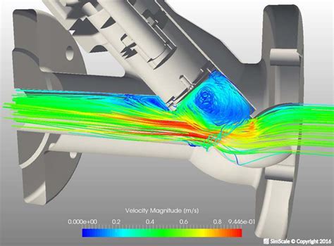 turbulent flow simulation of a regulator valve motor engine jet engine structural engineering