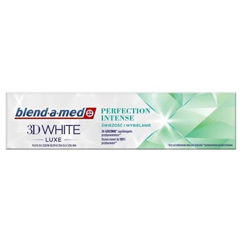 BLEND A MED 3D WHITE LUXE PERFECTION INTENSE Pasta do zębów 75 ml cena