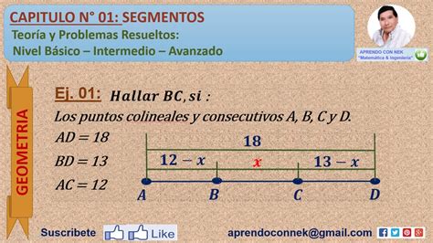 Segmentos Y Rectas Ejercicio Resuelto 01 YouTube
