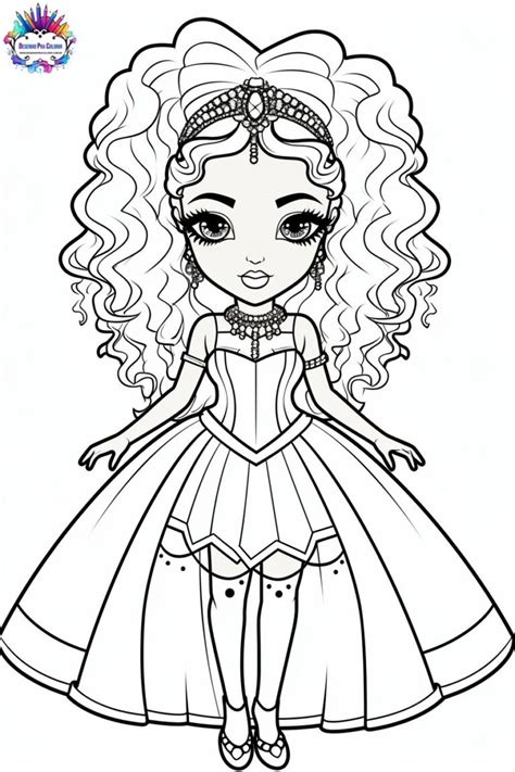 Desenhos De Boneca Para Colorir De Lindas E Vestidos