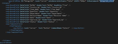Vb Net How To Make Event For Button In Gridview Asp Net Vb Language