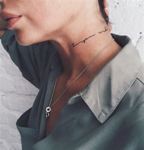 20 Tatuajes en el cuello para darte más sensualidad