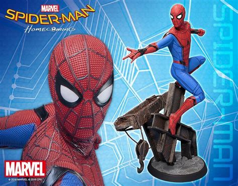 PRÉ VENDA Estátua Spider Man De Volta ao Lar Homecoming 1 6