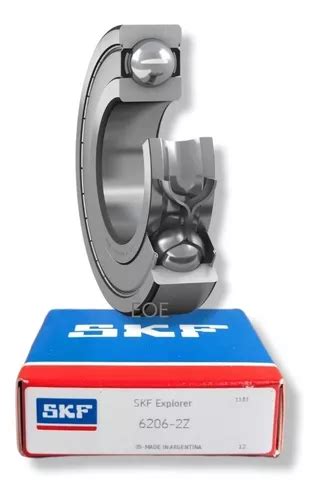 Rodamiento 6206 2z Skf Rígido De Bolas Medidas 30x62x16 Mm Cuotas