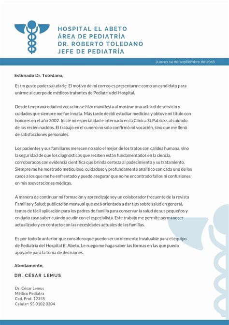 Plantillas para Carta de Presentación 21 Modelos de Carta