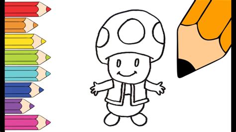 Como Dibujar A Toad De Mario Bros YouTube