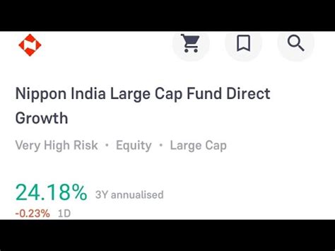 Nippon India Large Cap Fund Direct Growth Youtube