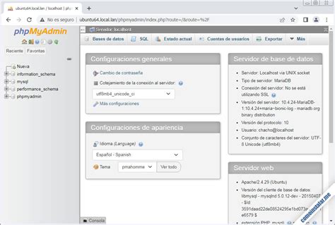 C Mo Instalar Phpmyadmin En Ubuntu Lts Paso A Paso