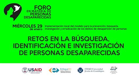 Retos en la búsqueda identificación e investigación de personas
