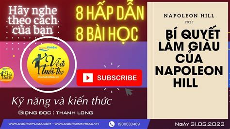 Nghe sách Nói 8 bài học hấp dẫn từ Bí kiếp làm giàu của Napoleon Hill