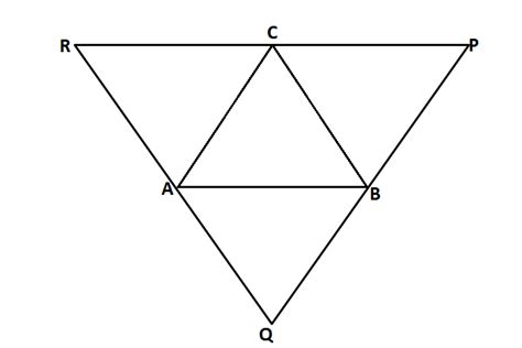 In The Adjoining Figure Abc Is A Triangle Through A B And C Lines Are